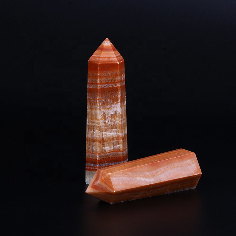 wholesale natural crystal wand Pork stone wand point quartz crystal to ...